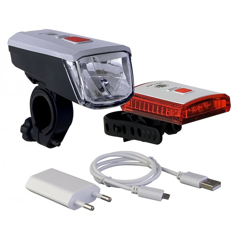 Leuchtenset / Fahrradlampe BÜCHEL Vancouver 40 LUX Li-Ion USB - Futur ...
